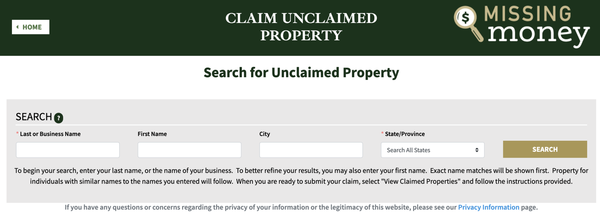 Go Get Your Money on MissingMoney.com! - The Non-Consumer Advocate